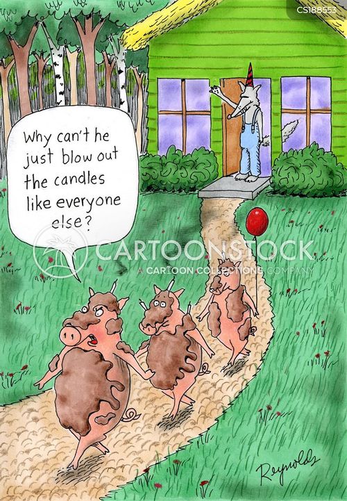 Three Little Pigs Cartoons and Comics - funny pictures from CartoonStock