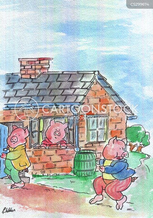 Three Little Piggies Cartoons and Comics - funny pictures from CartoonStock