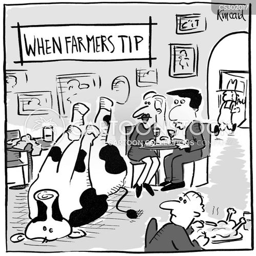 Cow Tipping Cartoons and Comics - funny pictures from CartoonStock