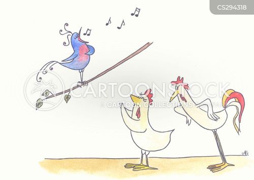 Three French Hens Cartoons and Comics - funny pictures from CartoonStock