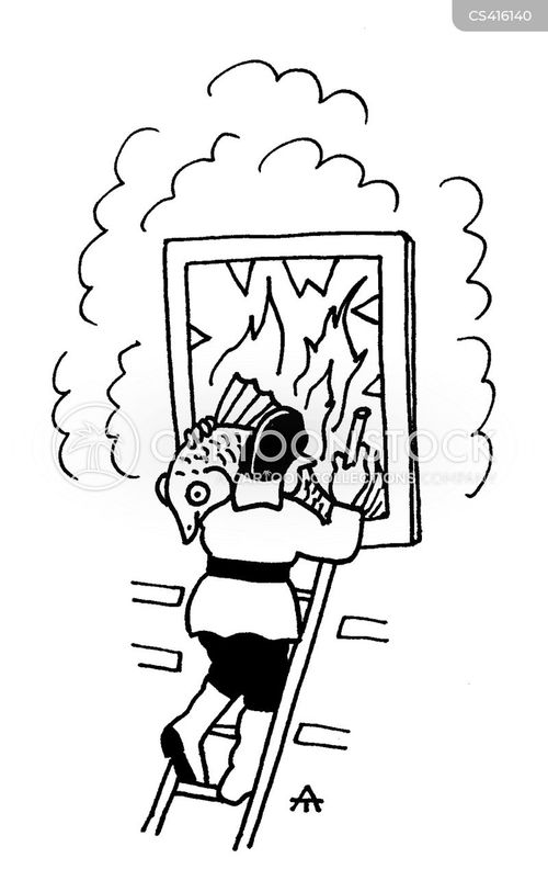 Fire Rescue Cartoons and Comics - funny pictures from CartoonStock