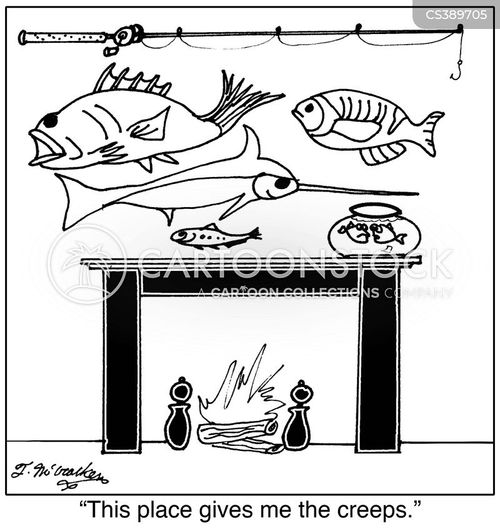 Fishing Trophies Cartoons and Comics - funny pictures from CartoonStock