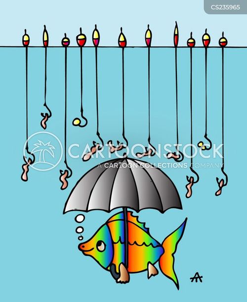 Lure Fishing Cartoons and Comics - funny pictures from CartoonStock