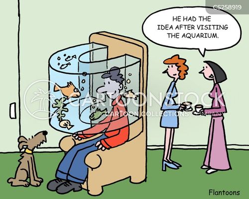 Aquarium Rock Cartoons and Comics - funny pictures from CartoonStock