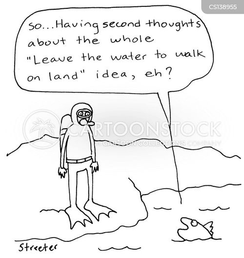 Aquatic Adaptation Cartoons and Comics - funny pictures from CartoonStock