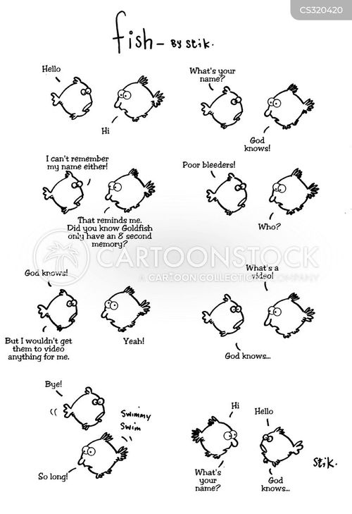 Memory Of A Fish Cartoons and Comics - funny pictures from CartoonStock