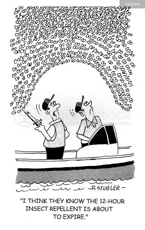 Insect Repellant Cartoons and Comics - funny pictures from CartoonStock