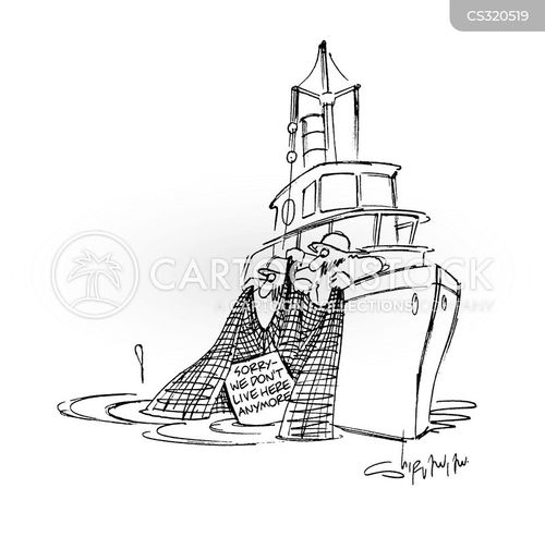 Fishing Net Cartoons and Comics - funny pictures from CartoonStock