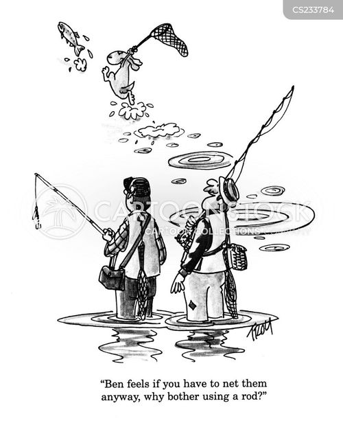 Fishing Net Cartoons and Comics - funny pictures from CartoonStock