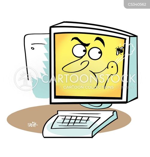 Pc Monitor Cartoons and Comics - funny pictures from CartoonStock