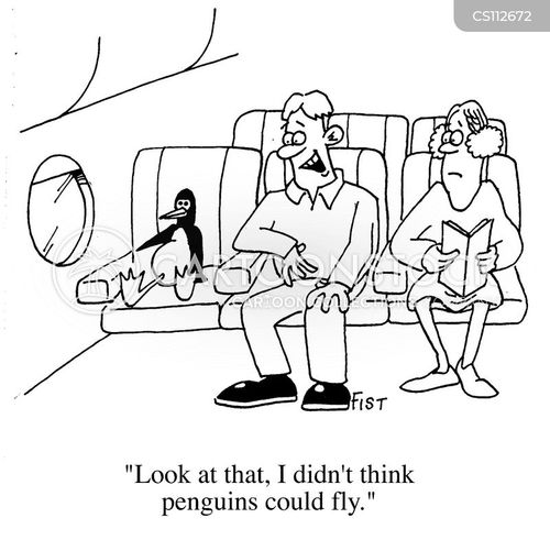 Diving Penguin Cartoons and Comics - funny pictures from CartoonStock