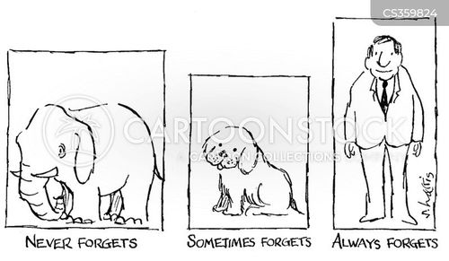 Forgetfulness Cartoons and Comics - funny pictures from CartoonStock