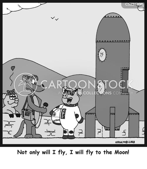 Pigs Will Fly Cartoons and Comics - funny pictures from CartoonStock