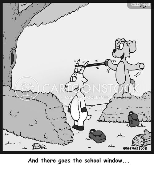 School Window Cartoons and Comics - funny pictures from CartoonStock