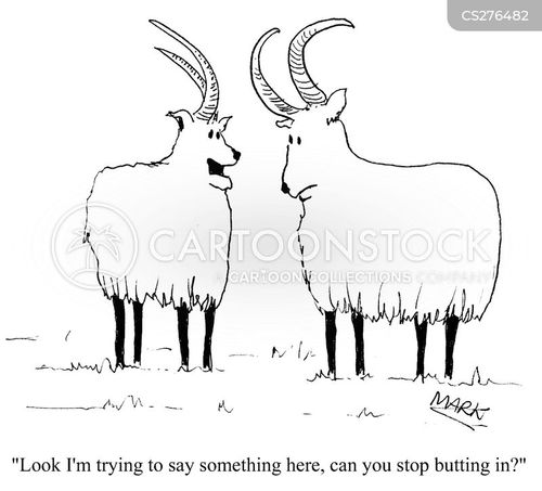 Butting In Cartoons and Comics - funny pictures from CartoonStock