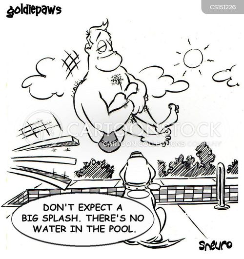 Pool Swimming Cartoons and Comics - funny pictures from CartoonStock