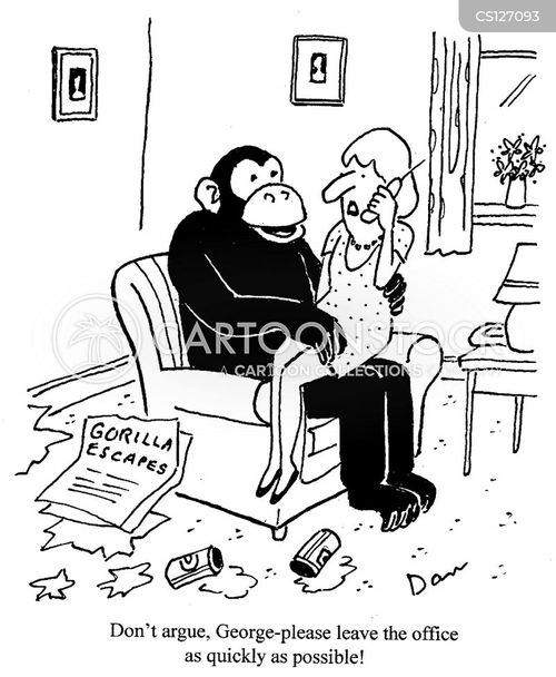 Monkey On My Back Cartoons and Comics - funny pictures from CartoonStock