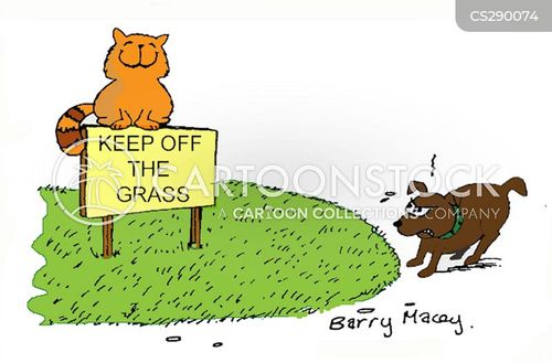 Keep Off The Grass Cartoons and Comics - funny pictures from CartoonStock