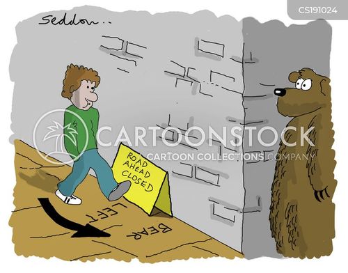 Road Closure Cartoons and Comics - funny pictures from CartoonStock
