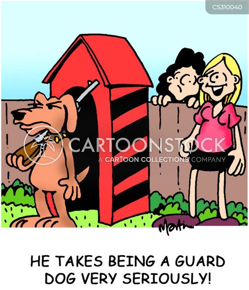 Guard Dog Cartoons and Comics - funny pictures from CartoonStock