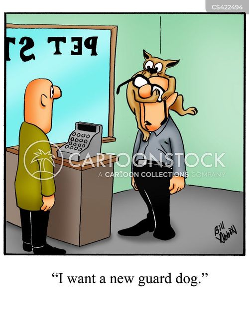 Scary Dog Cartoons and Comics - funny pictures from CartoonStock