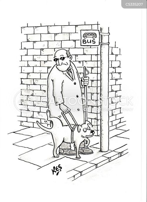 Partially Sighted Cartoons and Comics - funny pictures from CartoonStock
