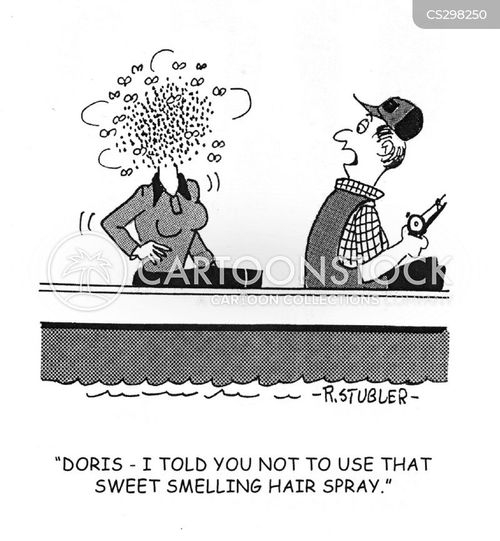 Hairspray Cartoons and Comics - funny pictures from CartoonStock