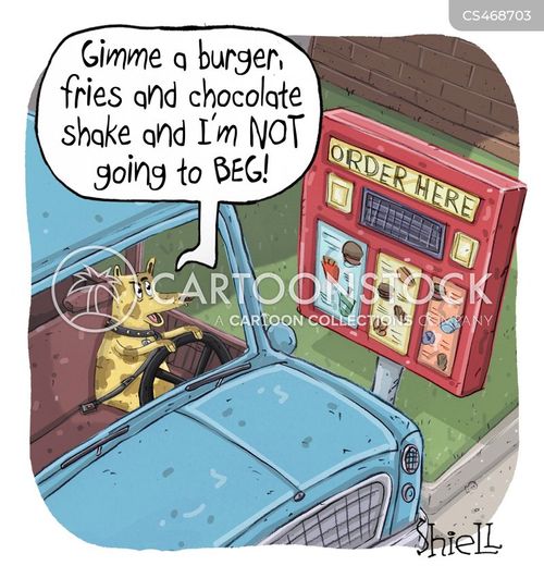 Beef Burger Cartoons and Comics - funny pictures from CartoonStock