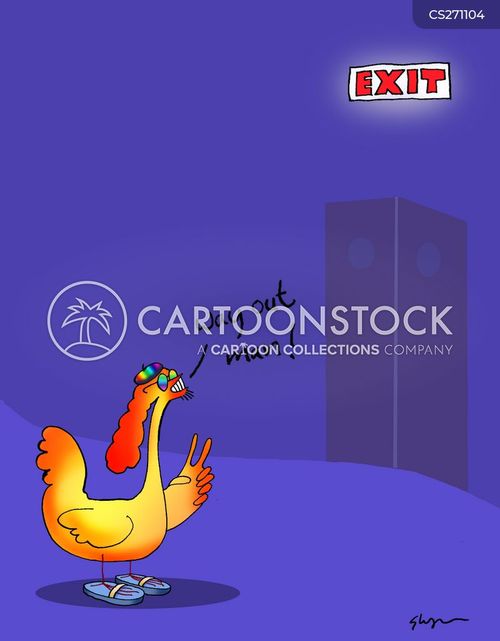 Way Out Cartoons and Comics - funny pictures from CartoonStock