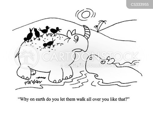 Walked All Over Cartoons and Comics - funny pictures from CartoonStock