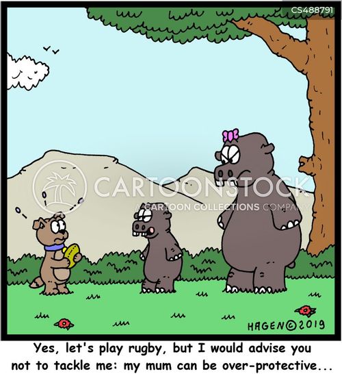 Rugby Game Cartoons and Comics - funny pictures from CartoonStock