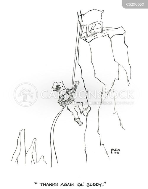 Abseiling Cartoons and Comics - funny pictures from CartoonStock