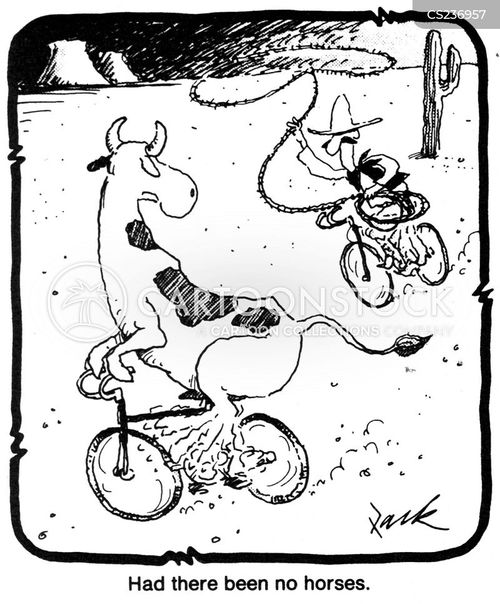 Cowboy Chase Cartoons and Comics - funny pictures from CartoonStock