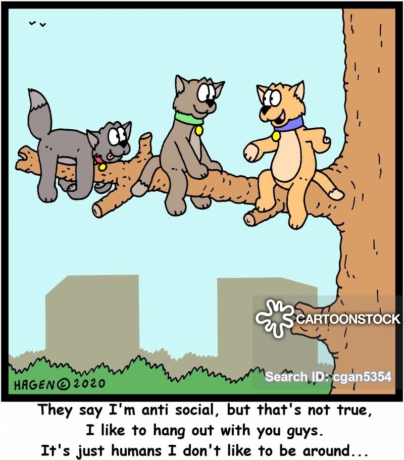 Anti-socialness Cartoons and Comics - funny pictures from CartoonStock