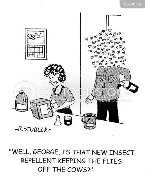 Insect Spray Cartoons and Comics - funny pictures from CartoonStock