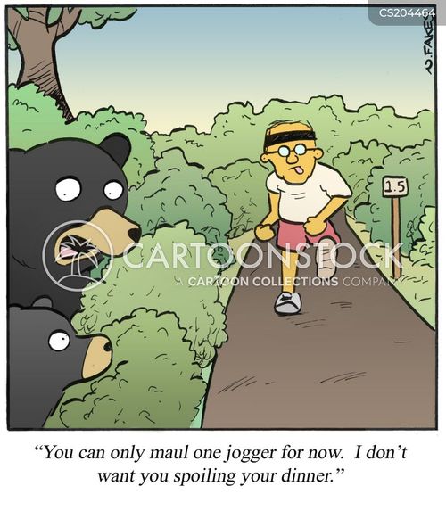 Joging Cartoons and Comics - funny pictures from CartoonStock