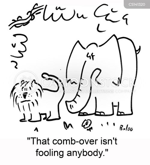 Comb Over Cartoons and Comics - funny pictures from CartoonStock