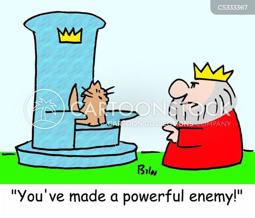 Making Enemies Cartoons and Comics - funny pictures from CartoonStock