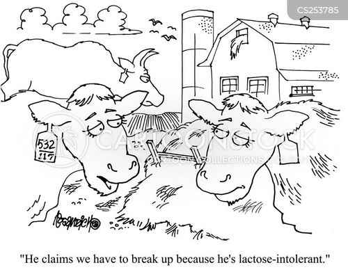 Lactose Intolerances Cartoons and Comics - funny pictures from CartoonStock