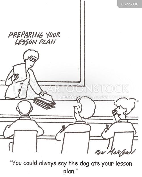 Lesson Plan Cartoons and Comics - funny pictures from CartoonStock