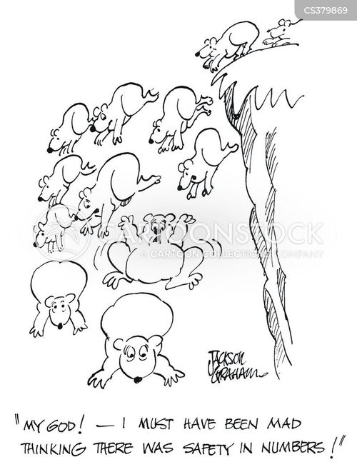 Safety In Numbers Cartoons and Comics - funny pictures from CartoonStock