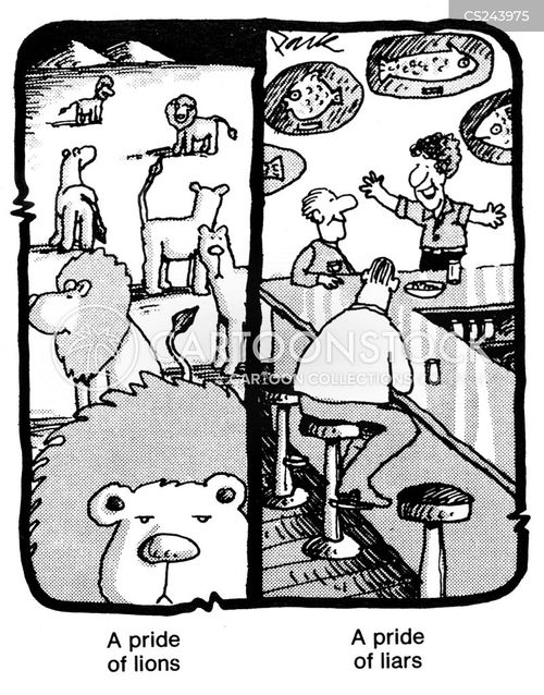 Pride Of Lions Cartoons and Comics - funny pictures from CartoonStock