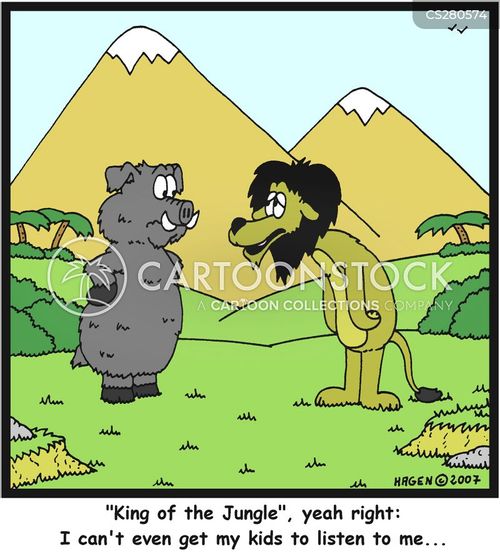 Jungle Ecosystem Cartoons and Comics - funny pictures from CartoonStock