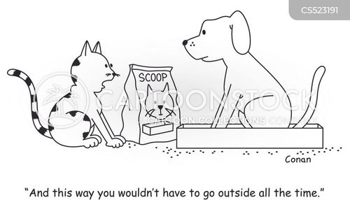Litter Box Cartoons and Comics - funny pictures from CartoonStock