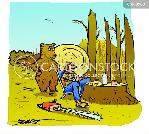 Lumberjack Cartoons and Comics - funny pictures from CartoonStock