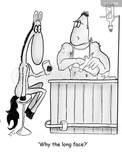 Funny Long Face Cartoon