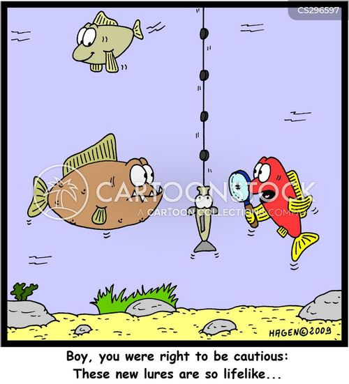 Trapped Fish Cartoons and Comics - funny pictures from CartoonStock