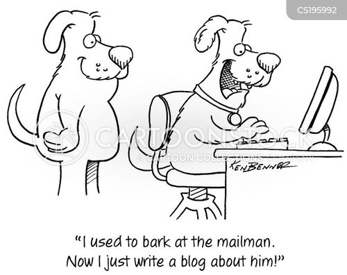 Blogger Cartoons and Comics - funny pictures from CartoonStock