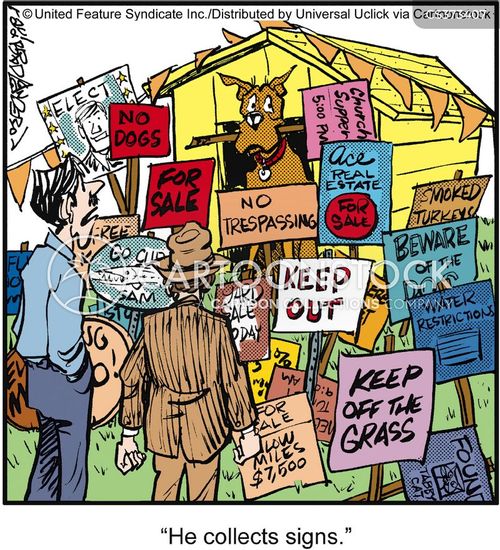 Keep Out Cartoons and Comics - funny pictures from CartoonStock