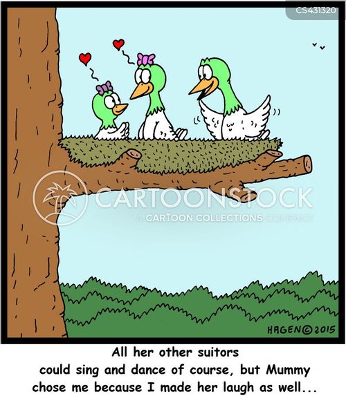 Courting Ritual Cartoons and Comics - funny pictures from CartoonStock